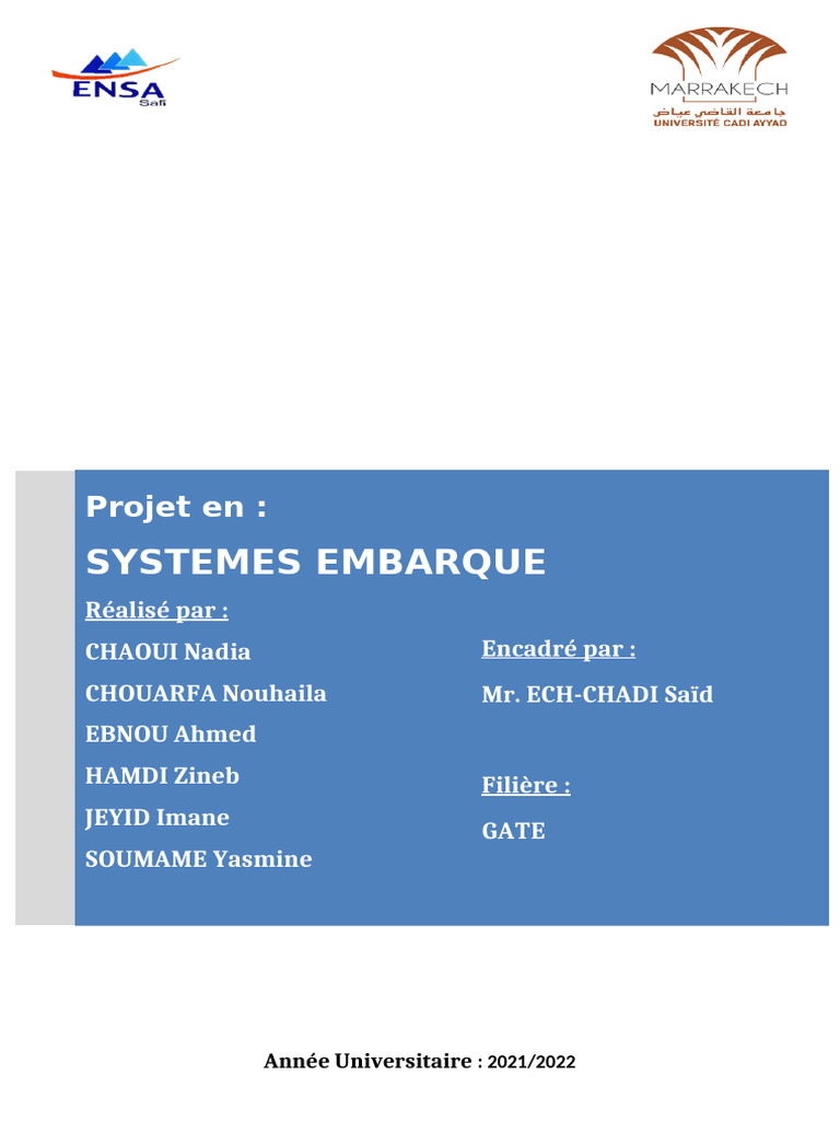 Systeme Embarque | PDF
