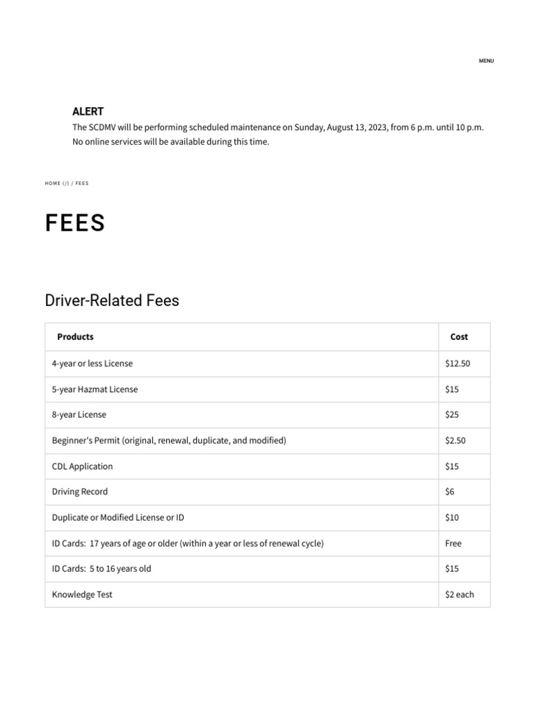 Fees | PDF
