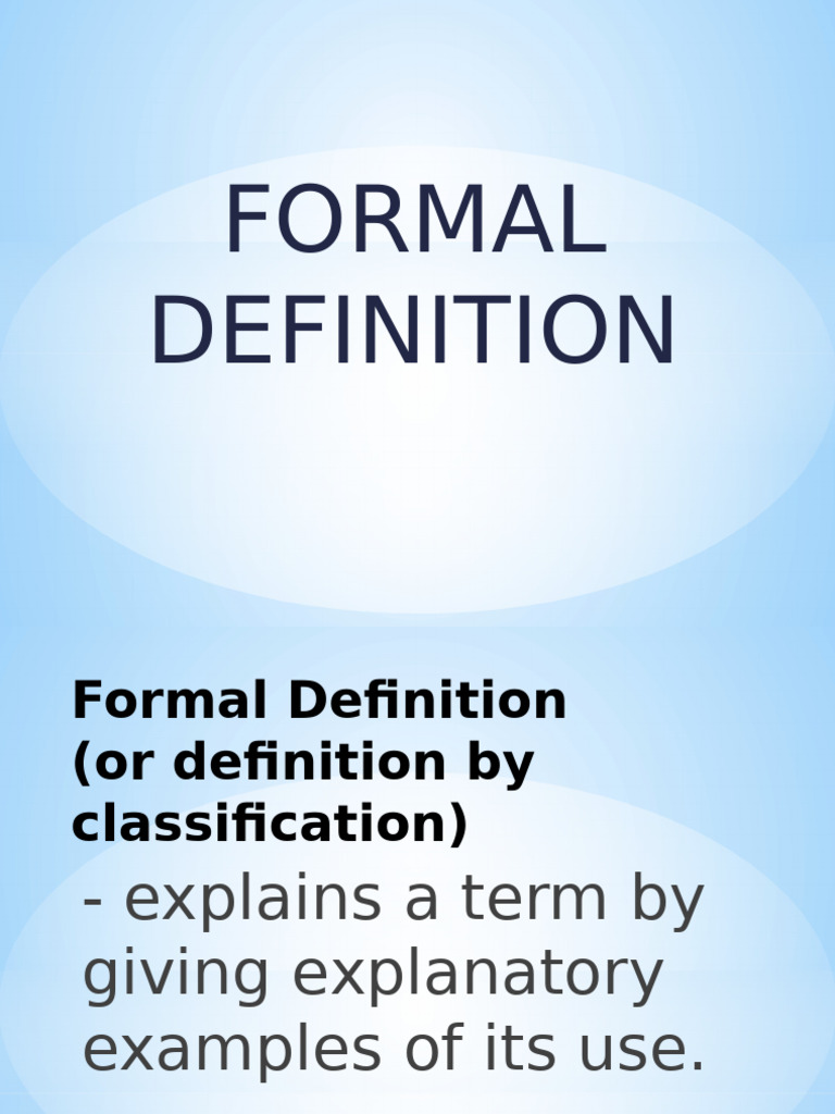 Formal Definition | PDF | Computers