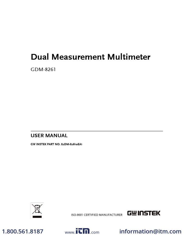GDM 8261 Manual | PDF | Amplitude | Electrical Engineering