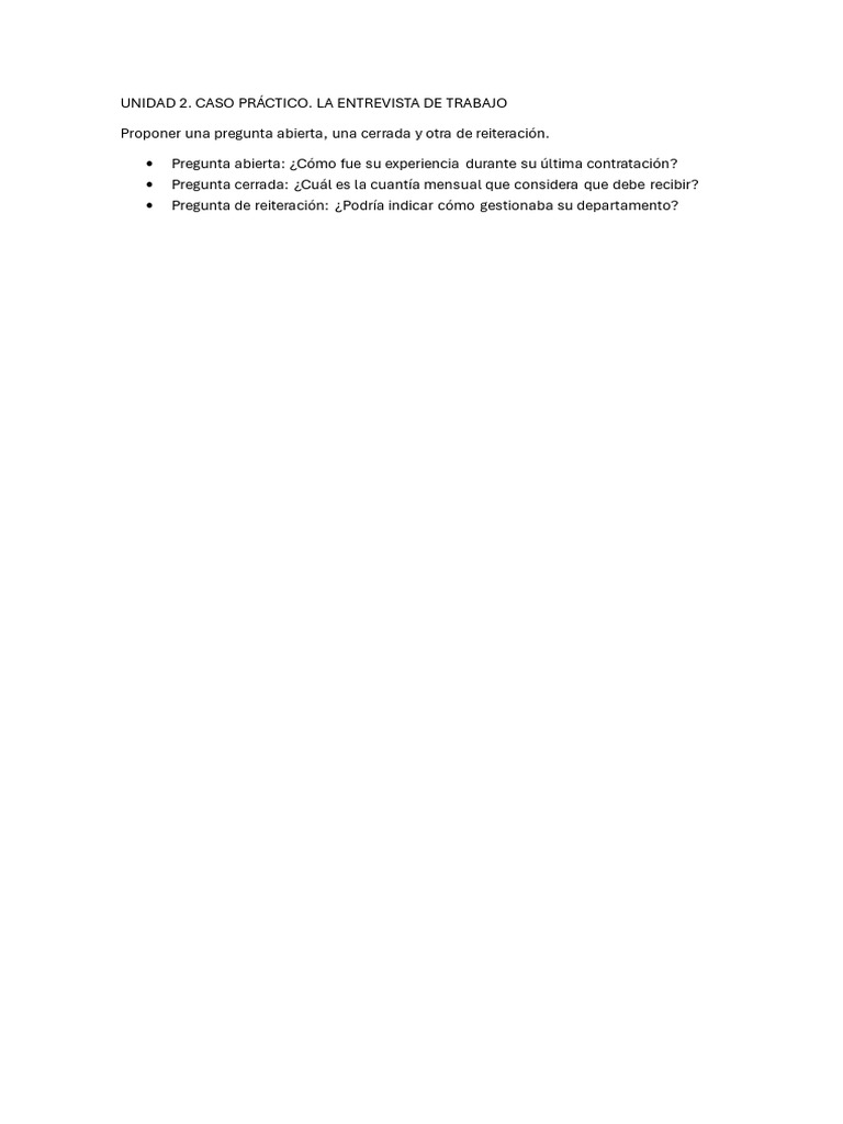 Caso Práctico Unidad 2 | PDF