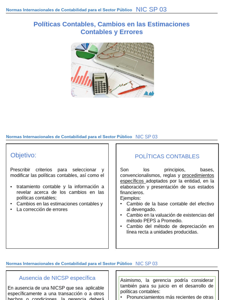 Nicsp 03 Políticas Contables Cambios Estimac y Errores | PDF