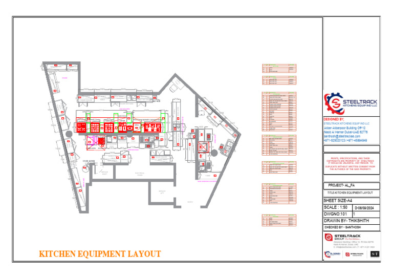 DIFC Kitchen Layout | PDF