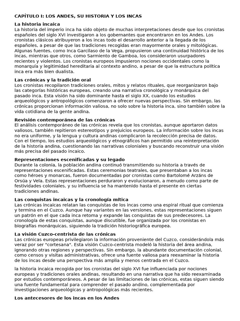 Los Incas, Pease Resumen | PDF