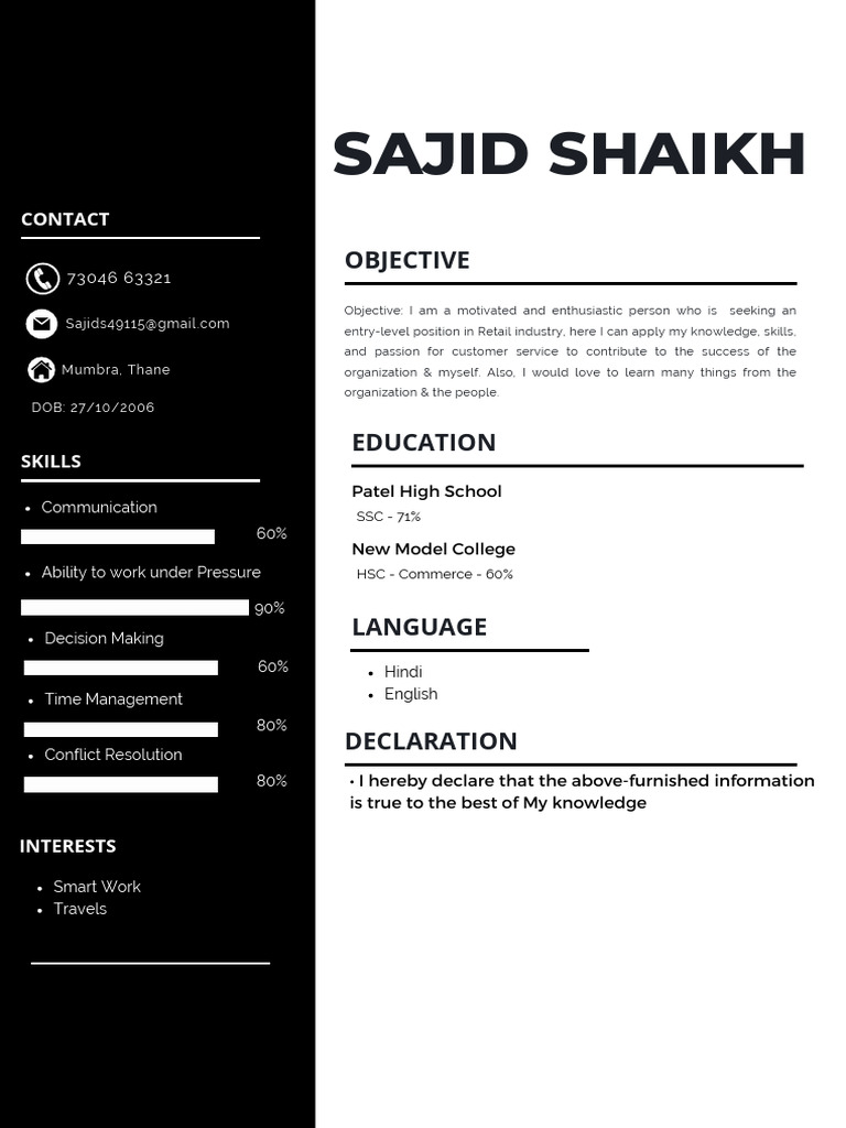 Resume - Sajid | PDF