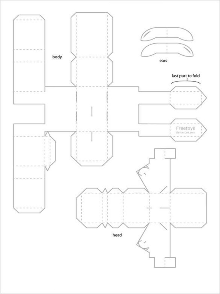 Printable Nintendo Papercraft Template Download | PDF