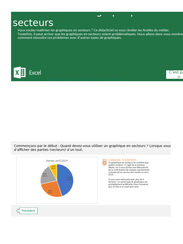 Didacticiel Au-Delà Des Graphiques en Secteurs1 | PDF