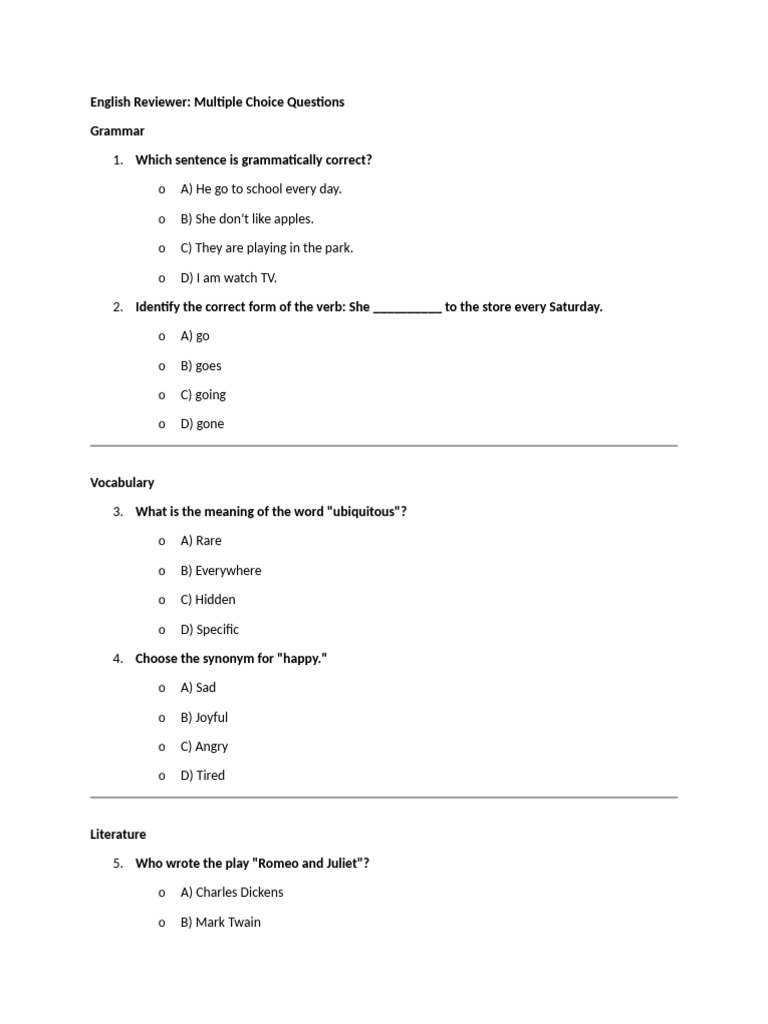 English Reviewer | PDF