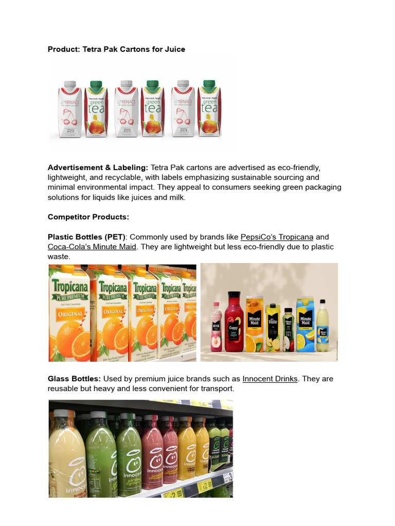 Product - Tetra Pak Cartons For Juice | PDF | Cooking, Food & Wine