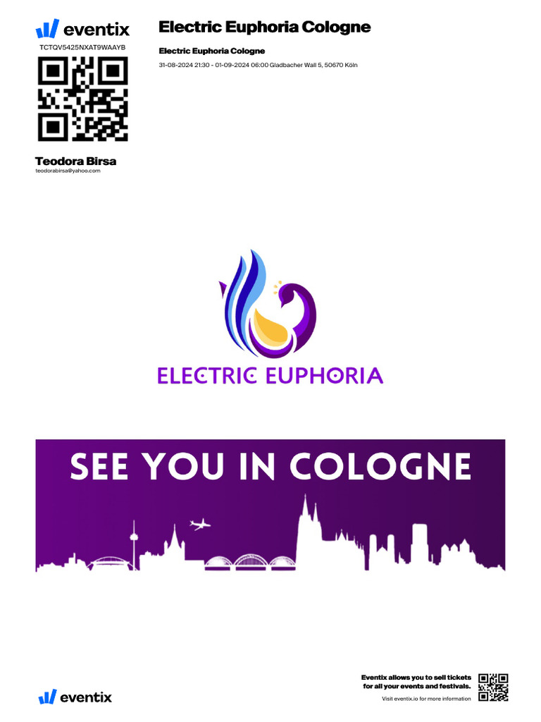 Electric Euphoria Cologne Electric Euphoria Cologne: Teodora Birsa ...