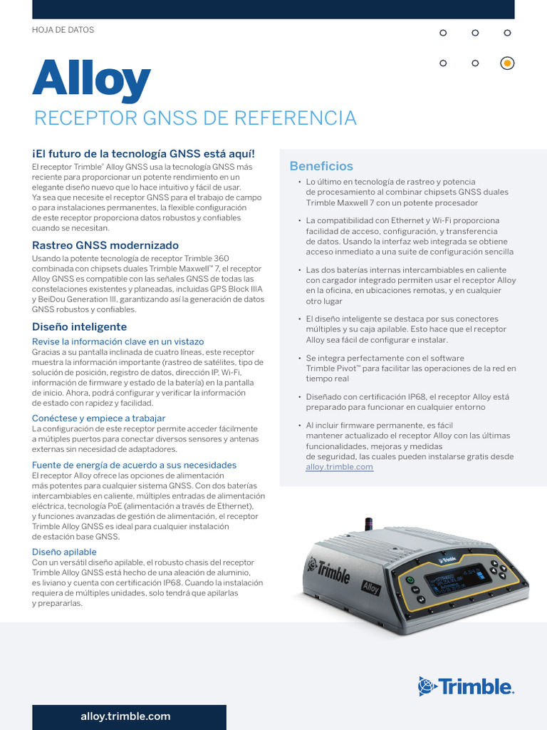 Alloy - Trimble GNSS | PDF