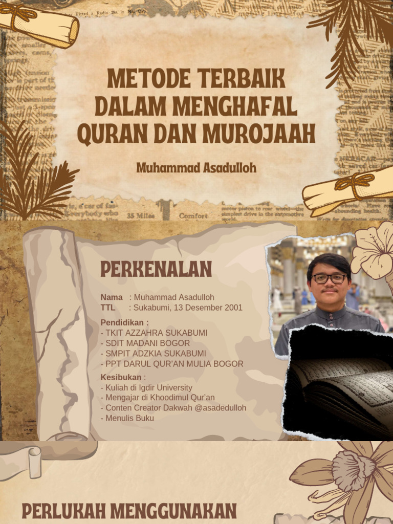 METODE TERBAIK DALAM MENGHAFAL QURAN DAN MUROJAAH (4) - Compressed | PDF