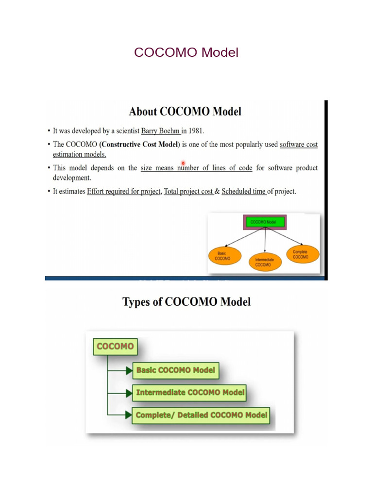 COCOMO Model | PDF