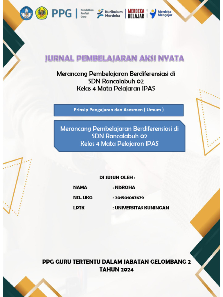 Jurnal 1 - Diferensiasi - Okk | PDF