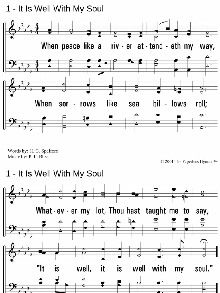 It Is Well With My Soul | PDF