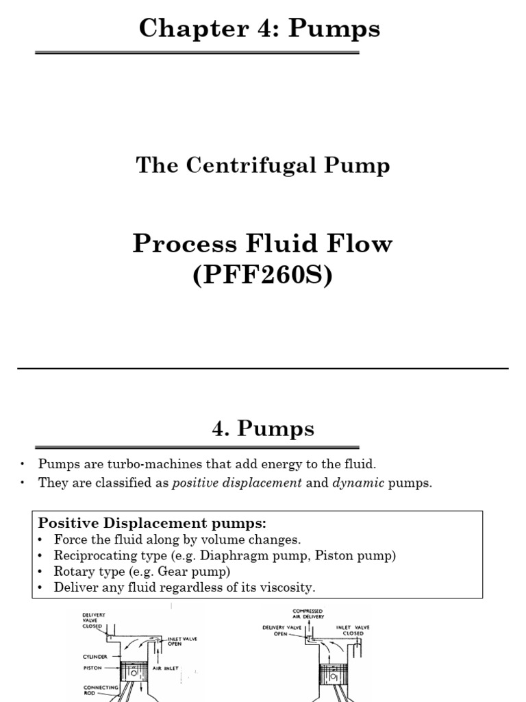 PFF260S 2024 Chapter 4 (Pumps) | PDF