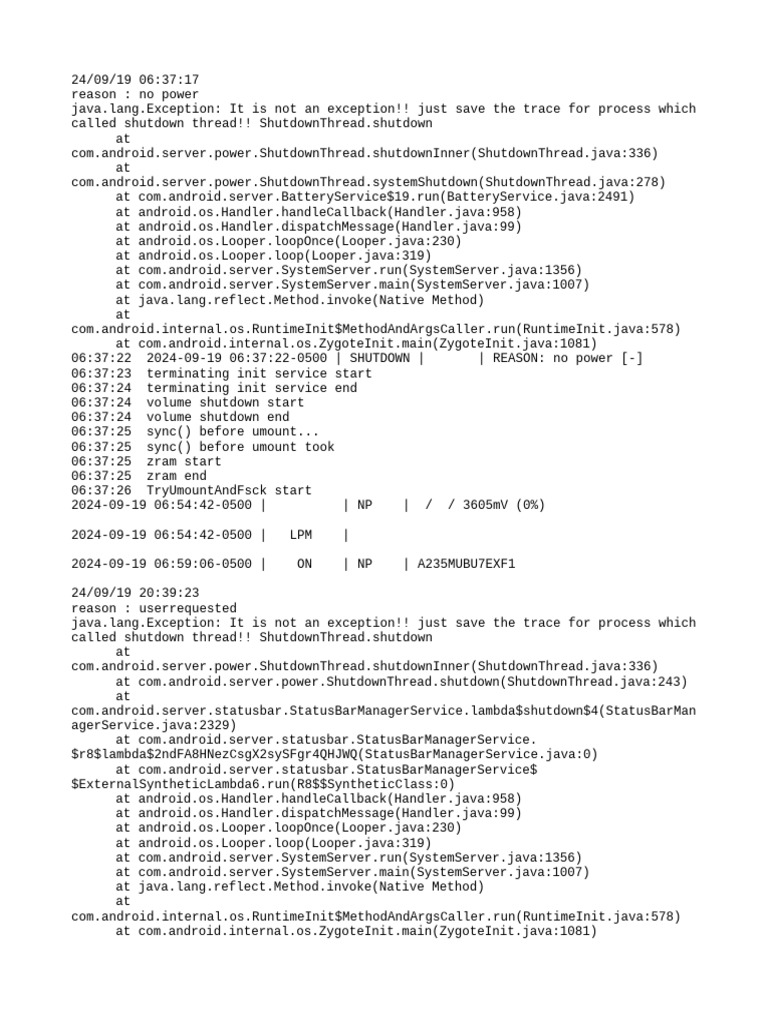 Power Off Reset Reason Backup | PDF | Java (Programming Language) | Software