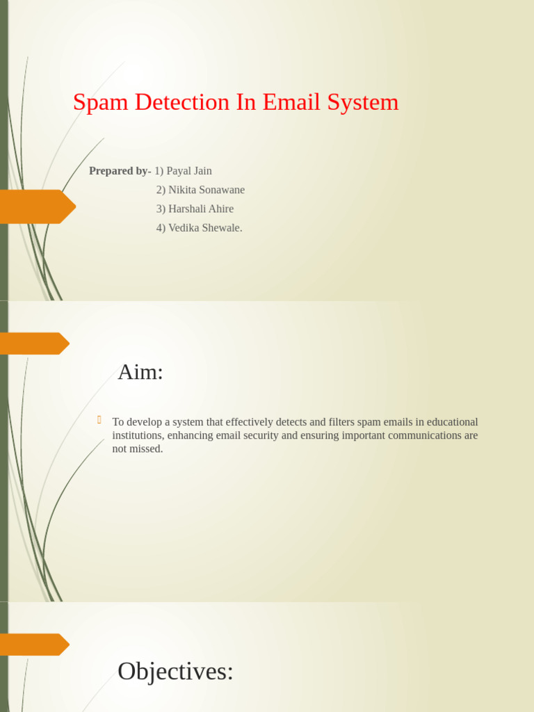 Spam Detection in Email Systems | PDF