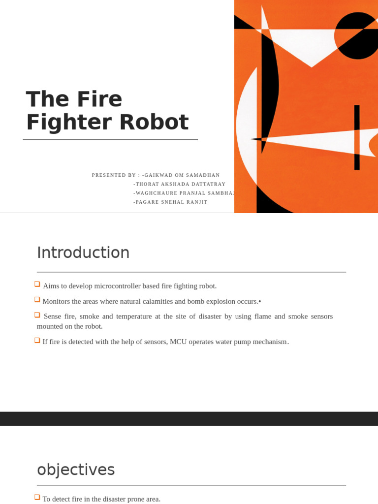 The Fire Fighter Robot | PDF | Relay | Science & Mathematics