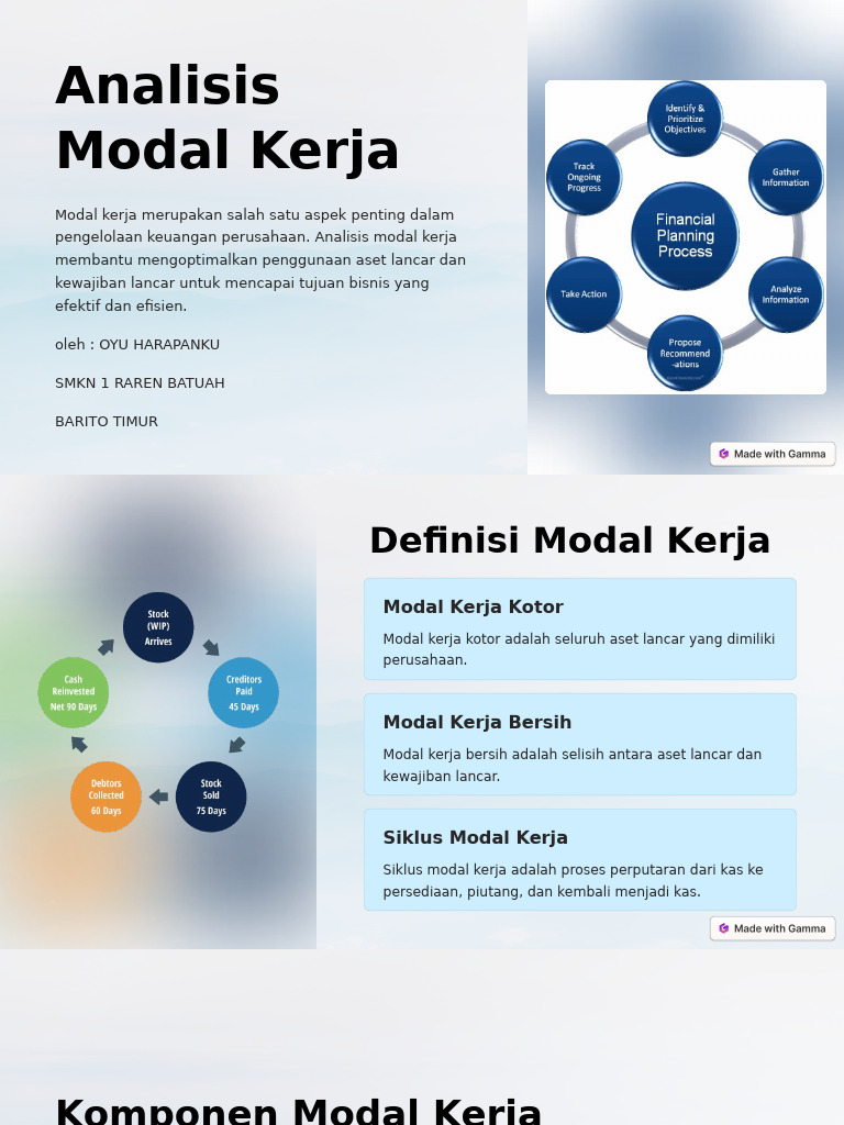 Contoh Analisis Modal Kerja | PDF