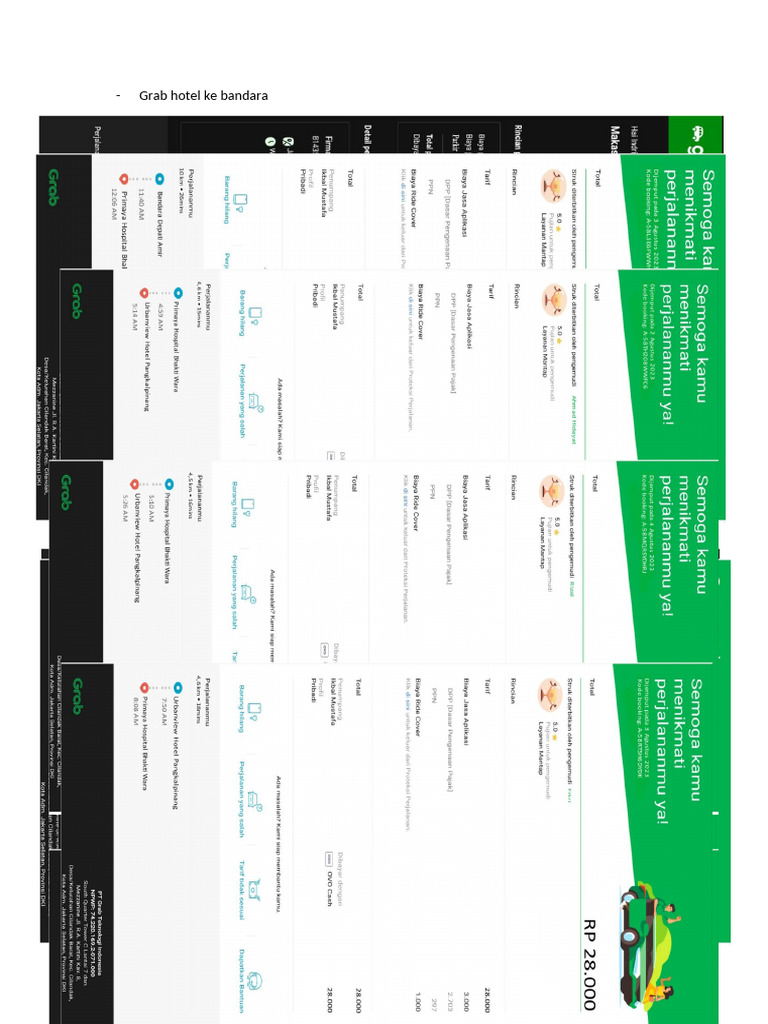 Nota Grab Bangka | PDF