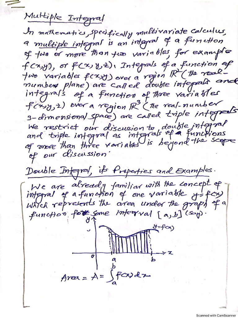 Multi Integrals | PDF