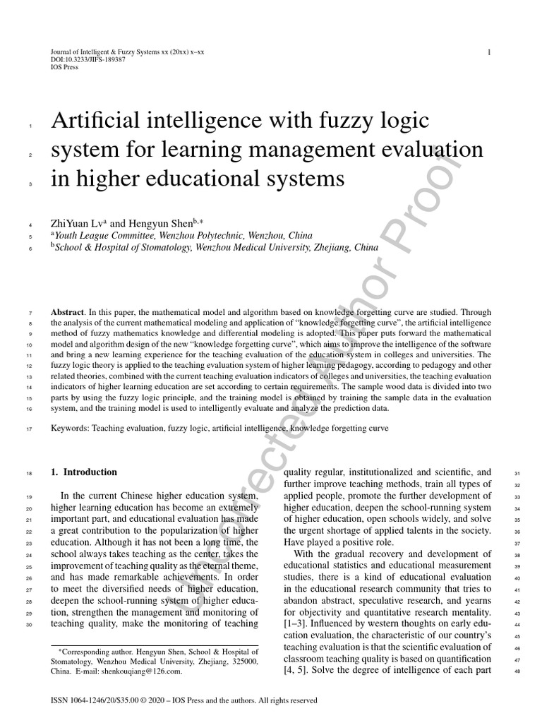 Artificial Intelligence With Fuzzy Logic | PDF