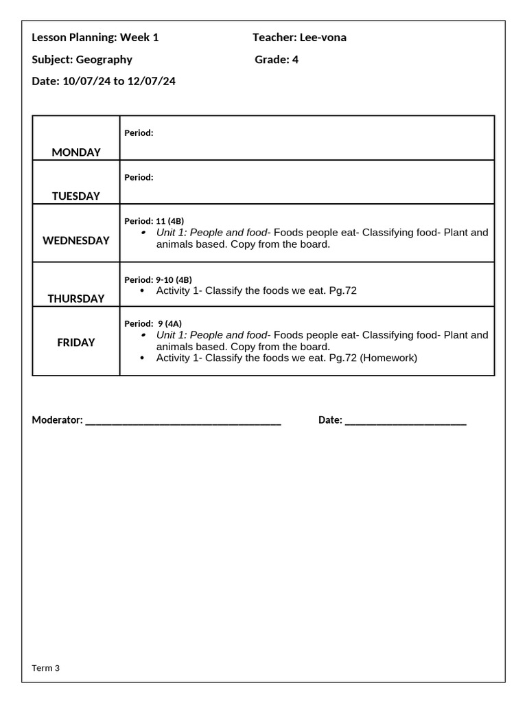 LP Geography Weekly | PDF