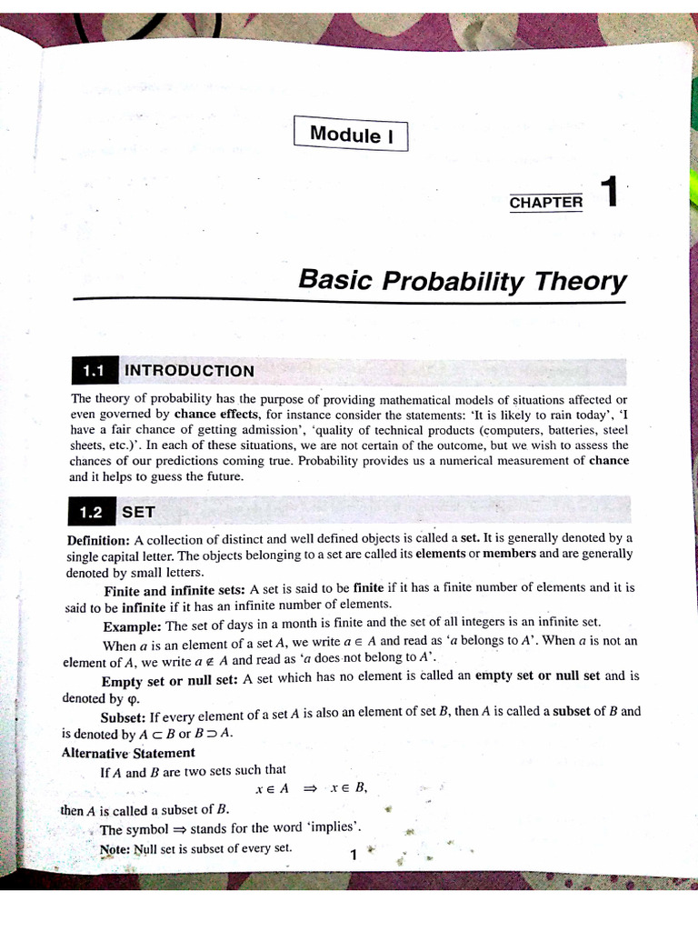 Basic Probability Theory | PDF