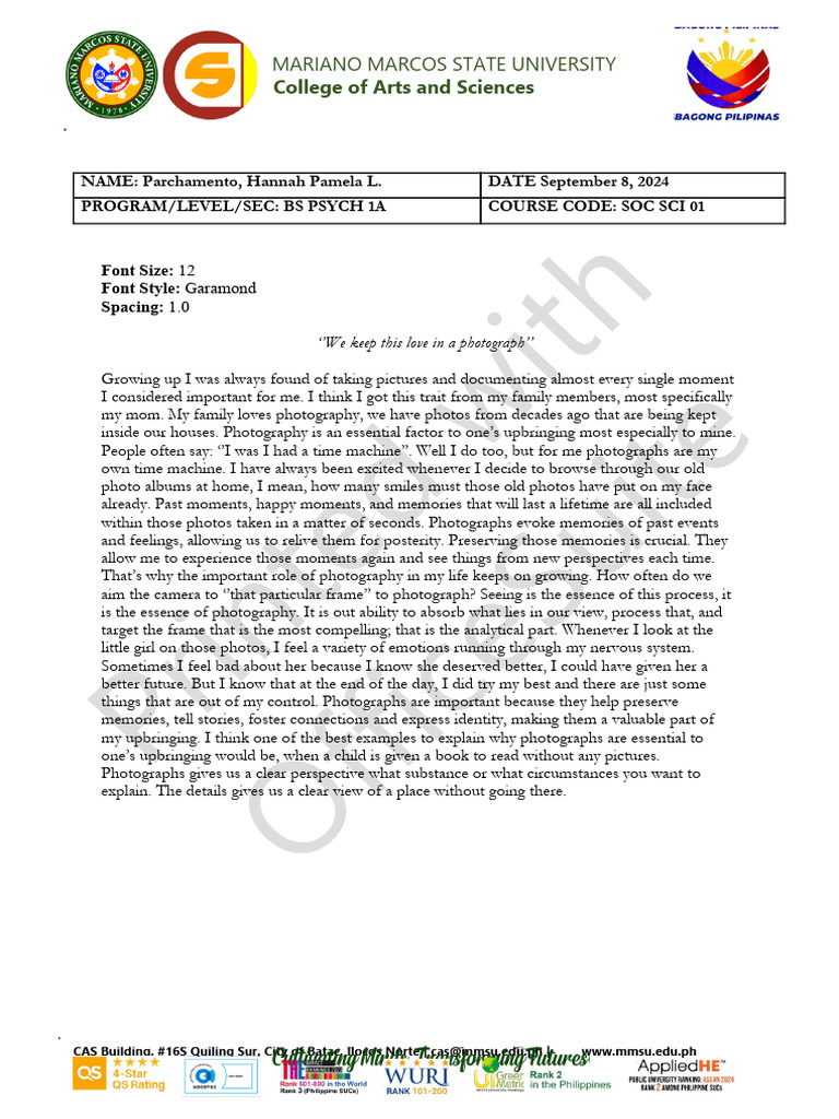 Soc Sci 01 Hannah | PDF