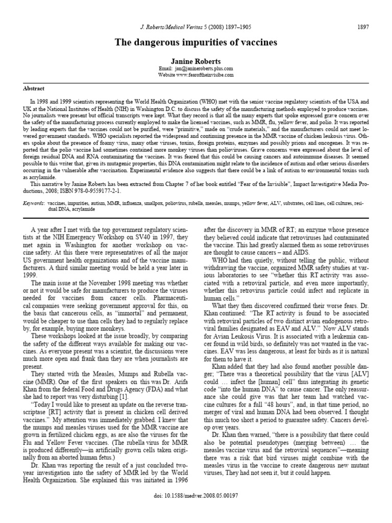 Dangerous Impurities | PDF