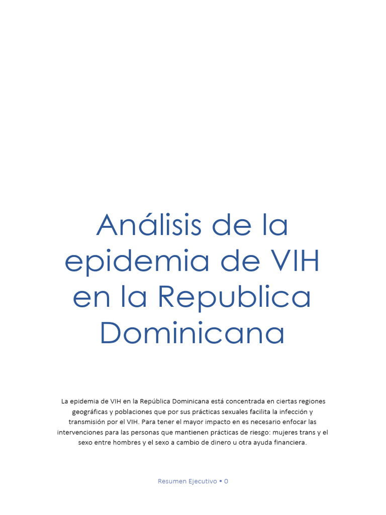 2016 Analisis Epi VIH RD Compressed | PDF