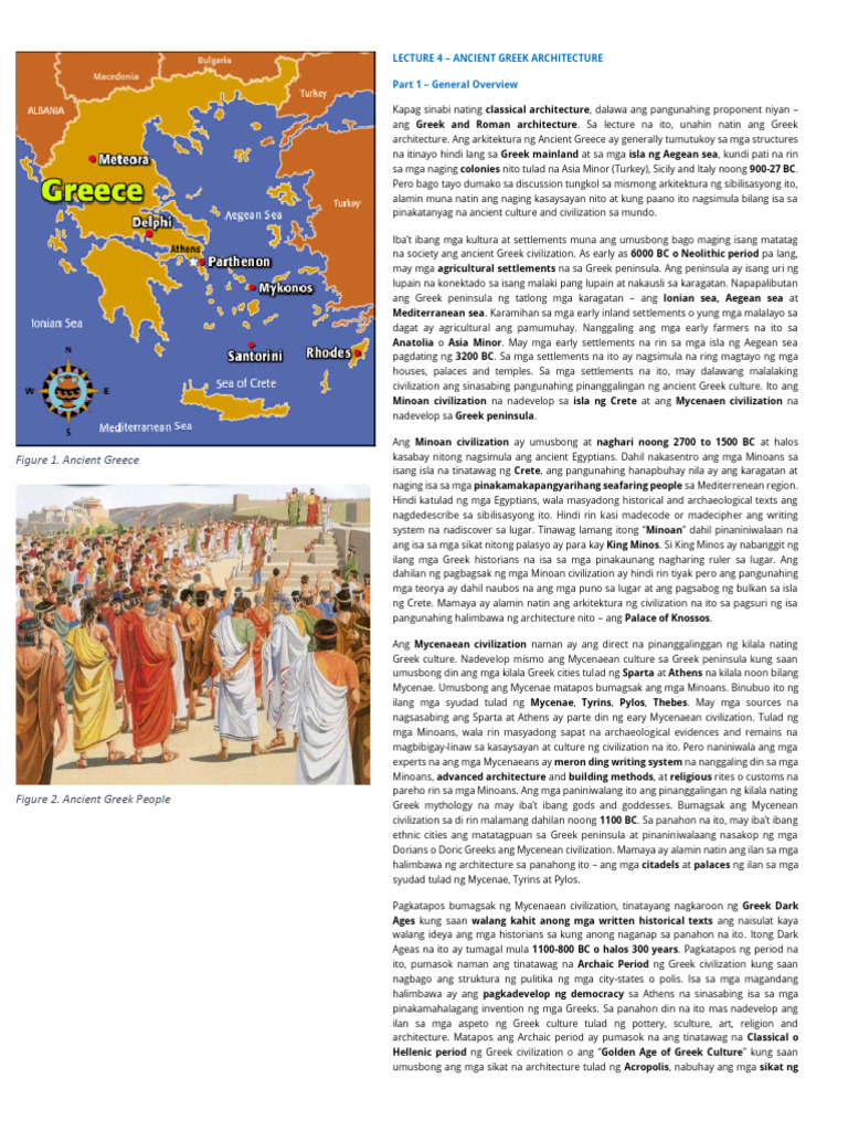 Lecture 04 - Greek Architecture | PDF
