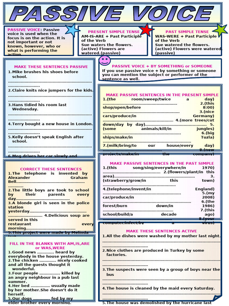 Passive Voice 1 | PDF