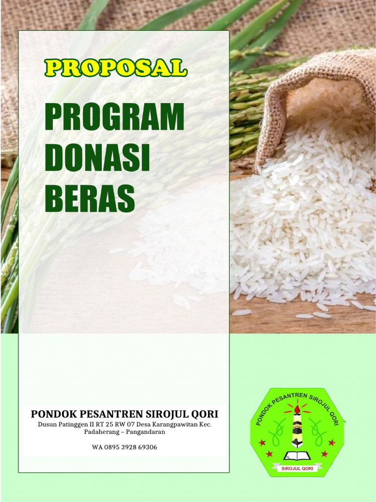 Proposal Donasi Beras-1 | PDF