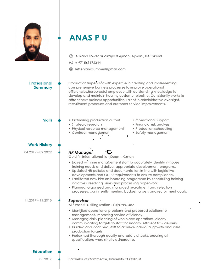 Anas Pu CV 6 | PDF