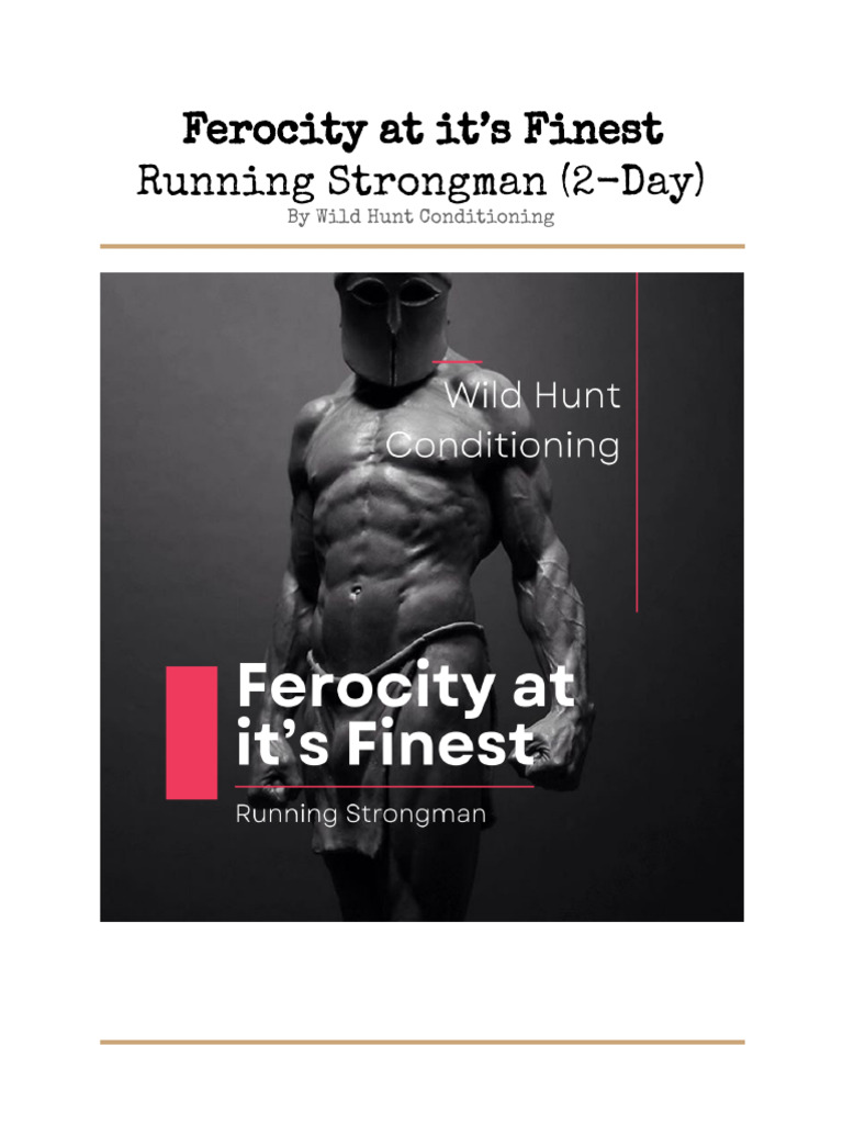 Sample of Ferocity at It's Finest | PDF | Shoe | Wellness