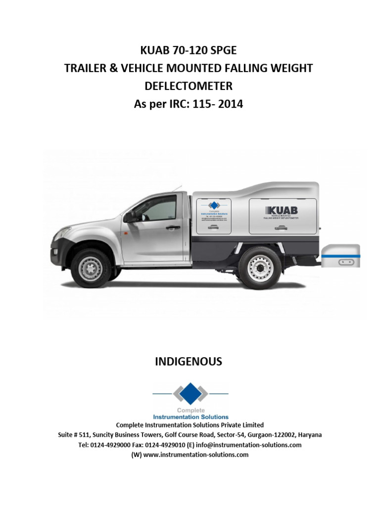 Falling Weight Deflectometer 2 | PDF