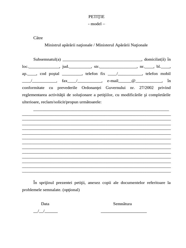Model Petitie | PDF