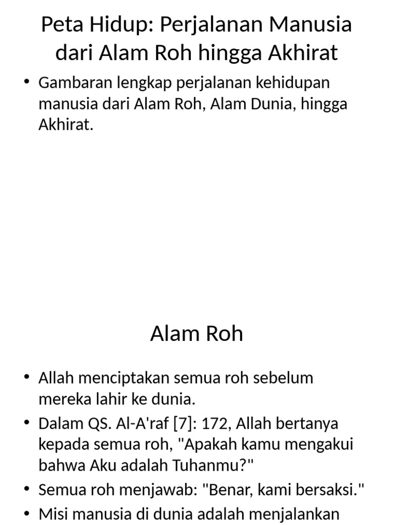 Peta Hidup Highly Detailed Presentation (1) | PDF