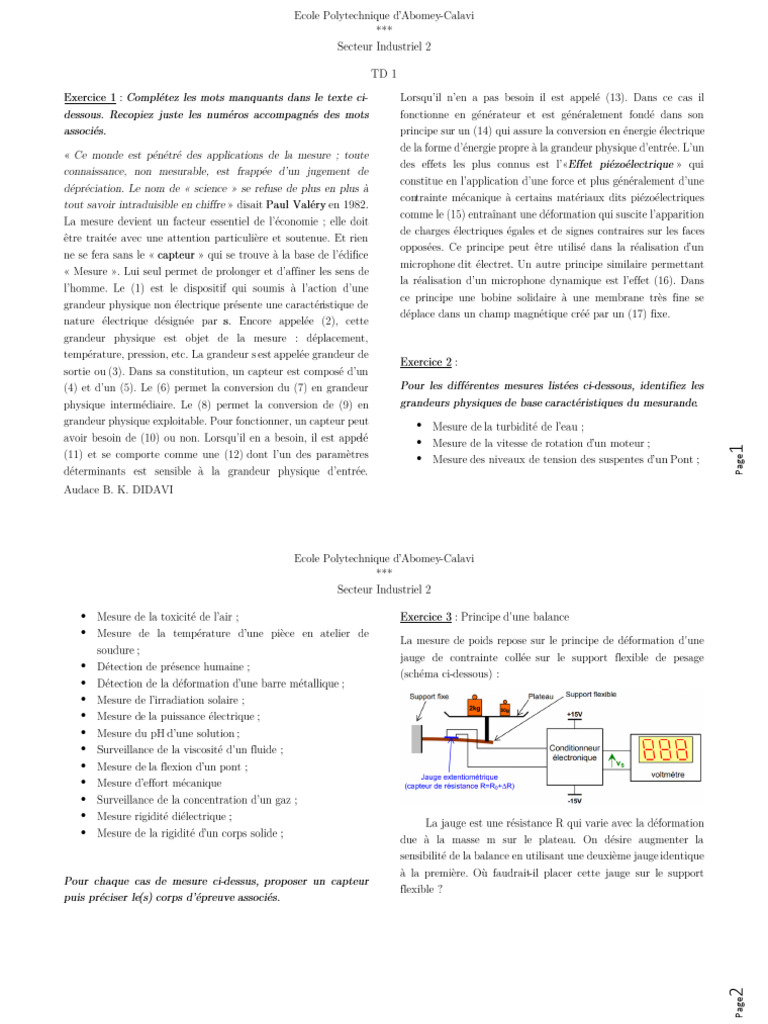 TD 1 - Si2 | PDF