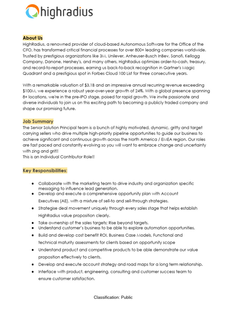 Sr Solution Principal - Finance Transformation | PDF