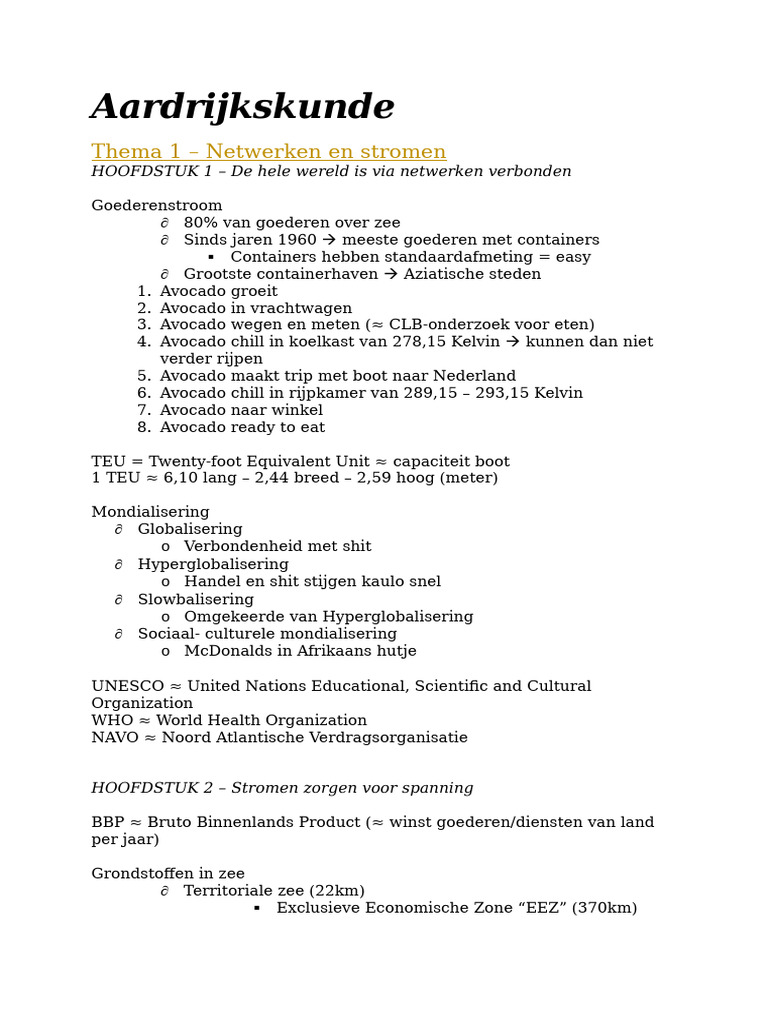 Aardrijkskunde | PDF