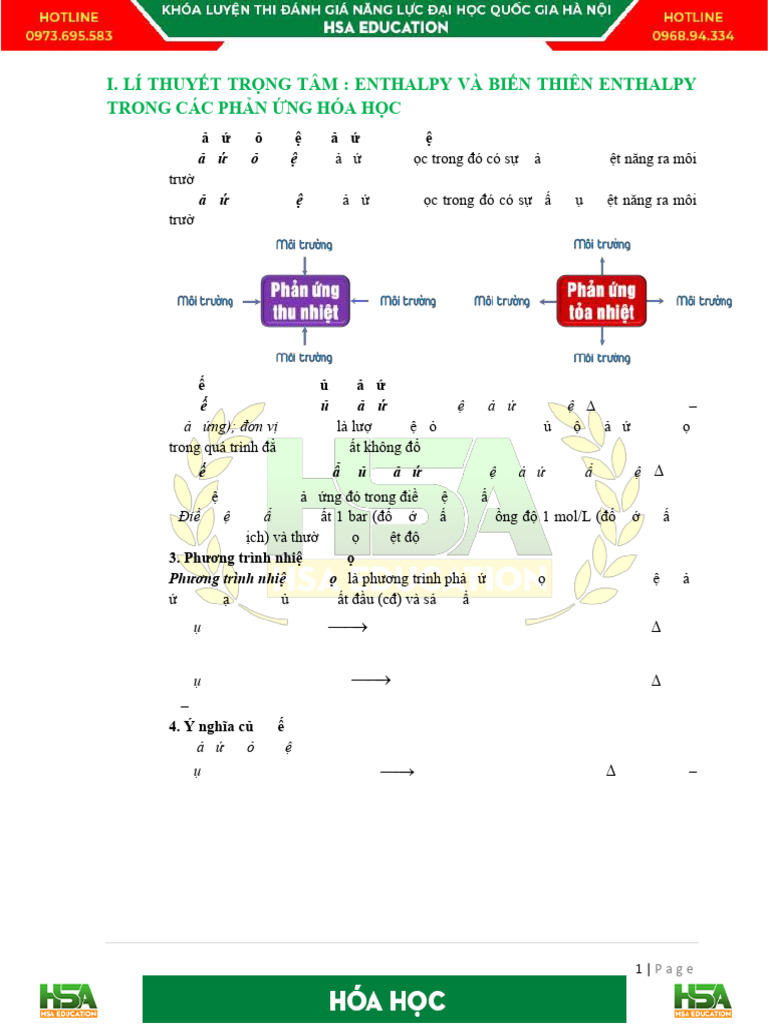 Thin Enthalpy Trong CC PHN NG Ha HC | PDF