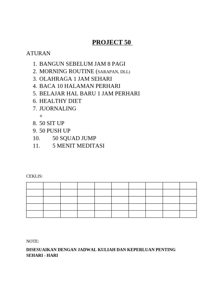 Project 50 | PDF
