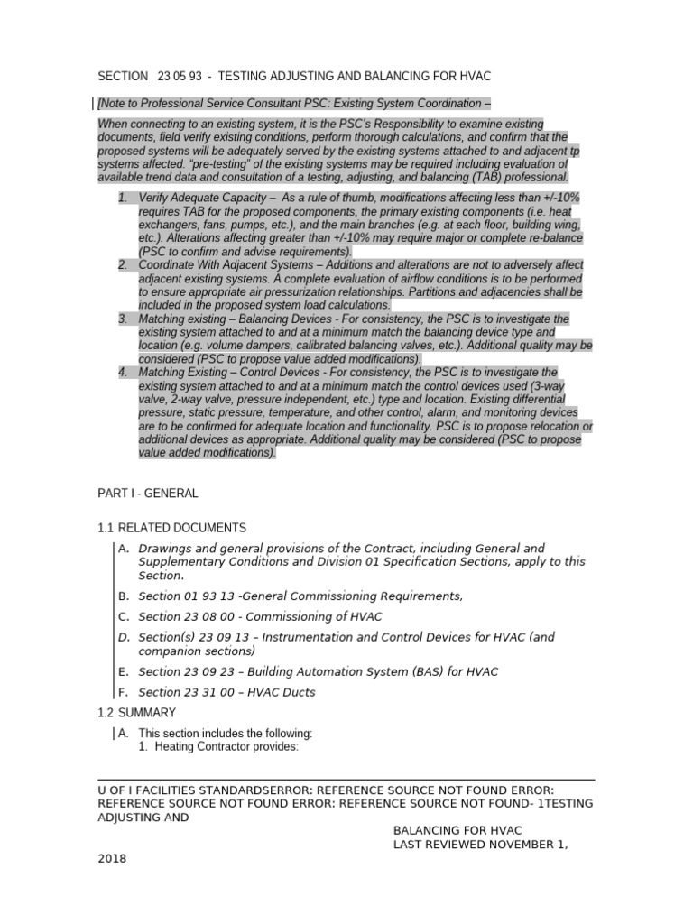 Testing Adjusting and Balancing For Hvac | PDF | Duct (Flow ...