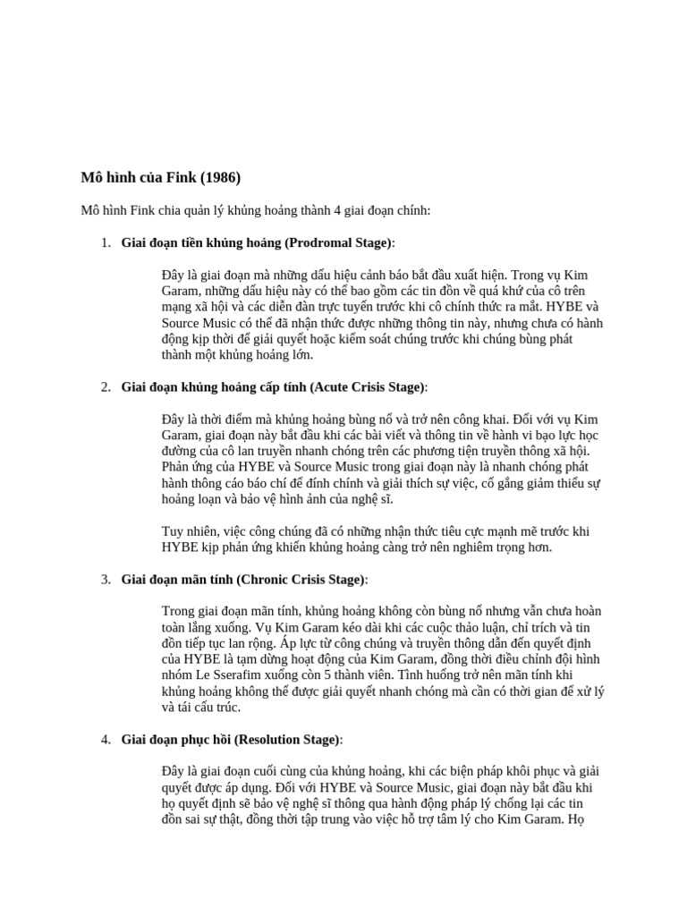 Mô hình của Fink | PDF