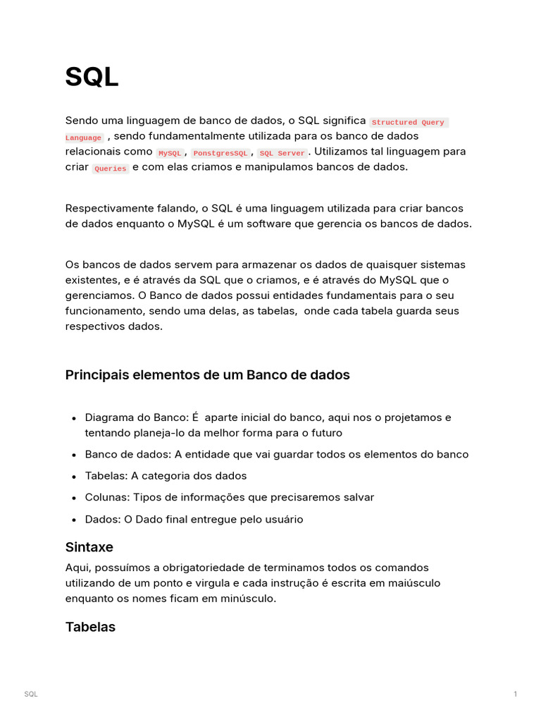 SQL | PDF