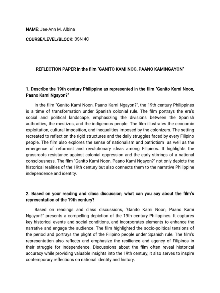 ALBINA, Jee-Ann M. (Rizal) | PDF