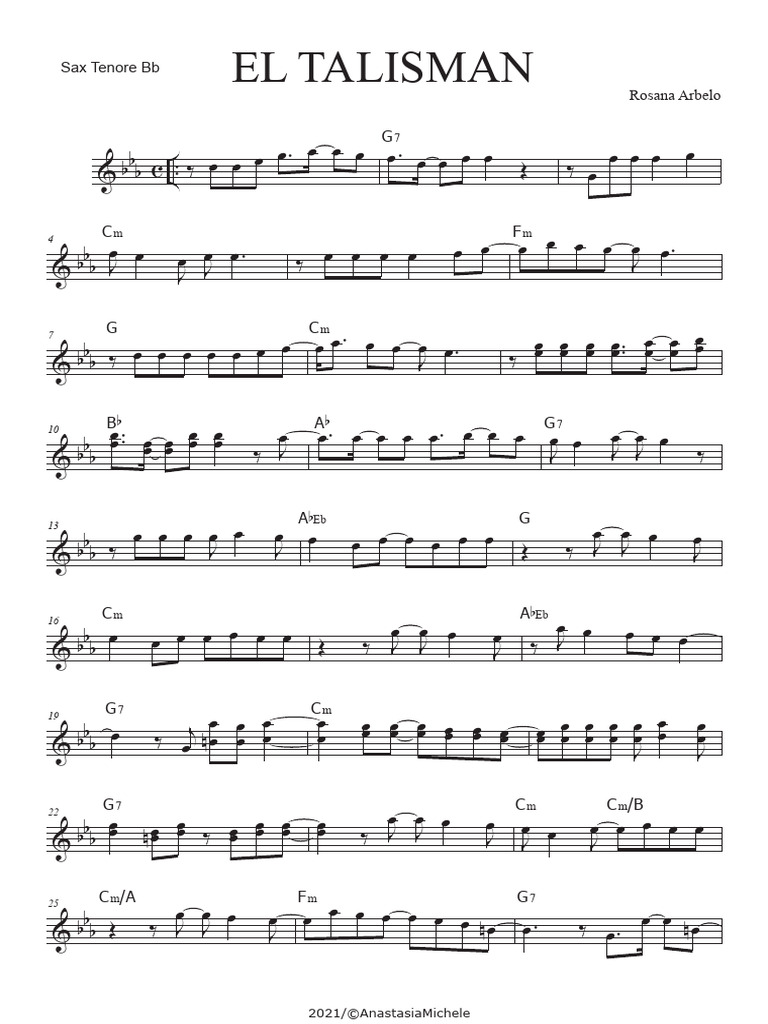 El Talisman (Sax Tenore) | PDF